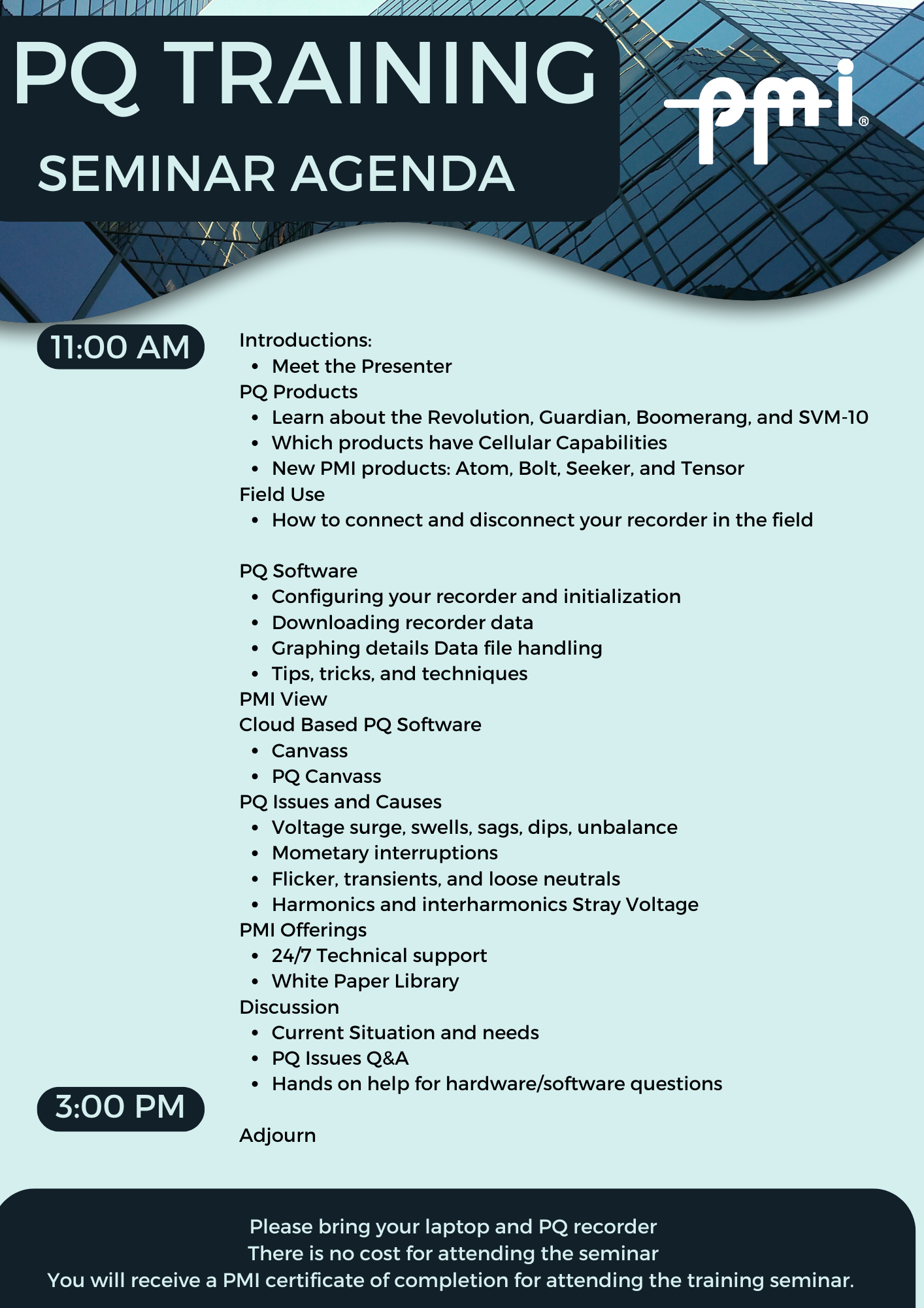 Remote Tech Training with PMI